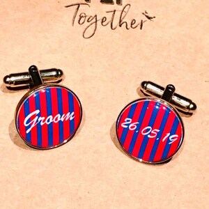 Football Team Colours Cufflinks. Man United. Man City. Spurs. Arsenal ...