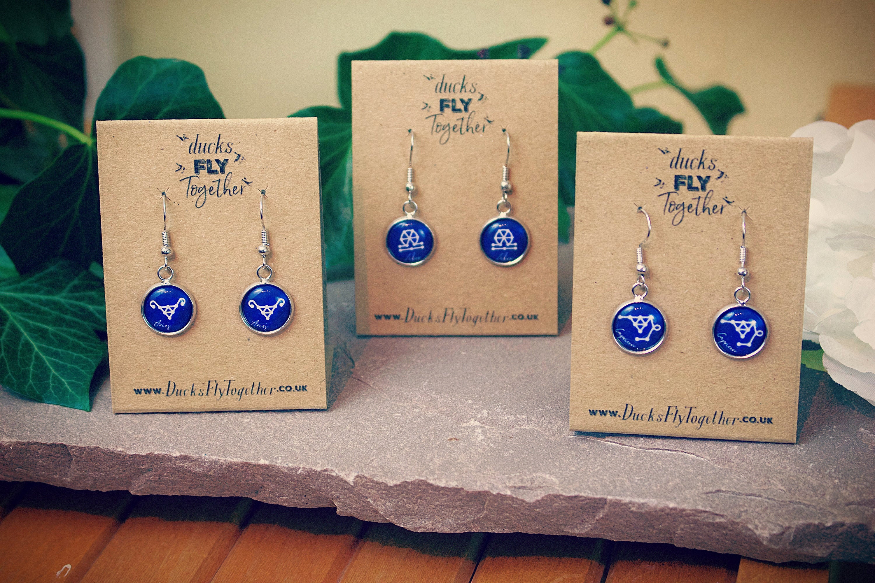 Horoscope Earrings. Star Sign Jewellery. Astrology Gift. - Etsy UK
