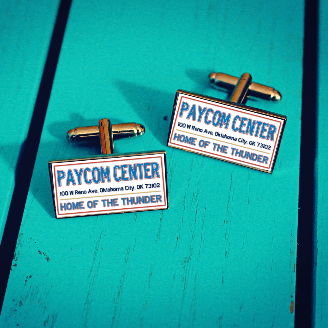 Basketball Arena Cufflinks. Oklahoma City Thunder. Gift for American ...