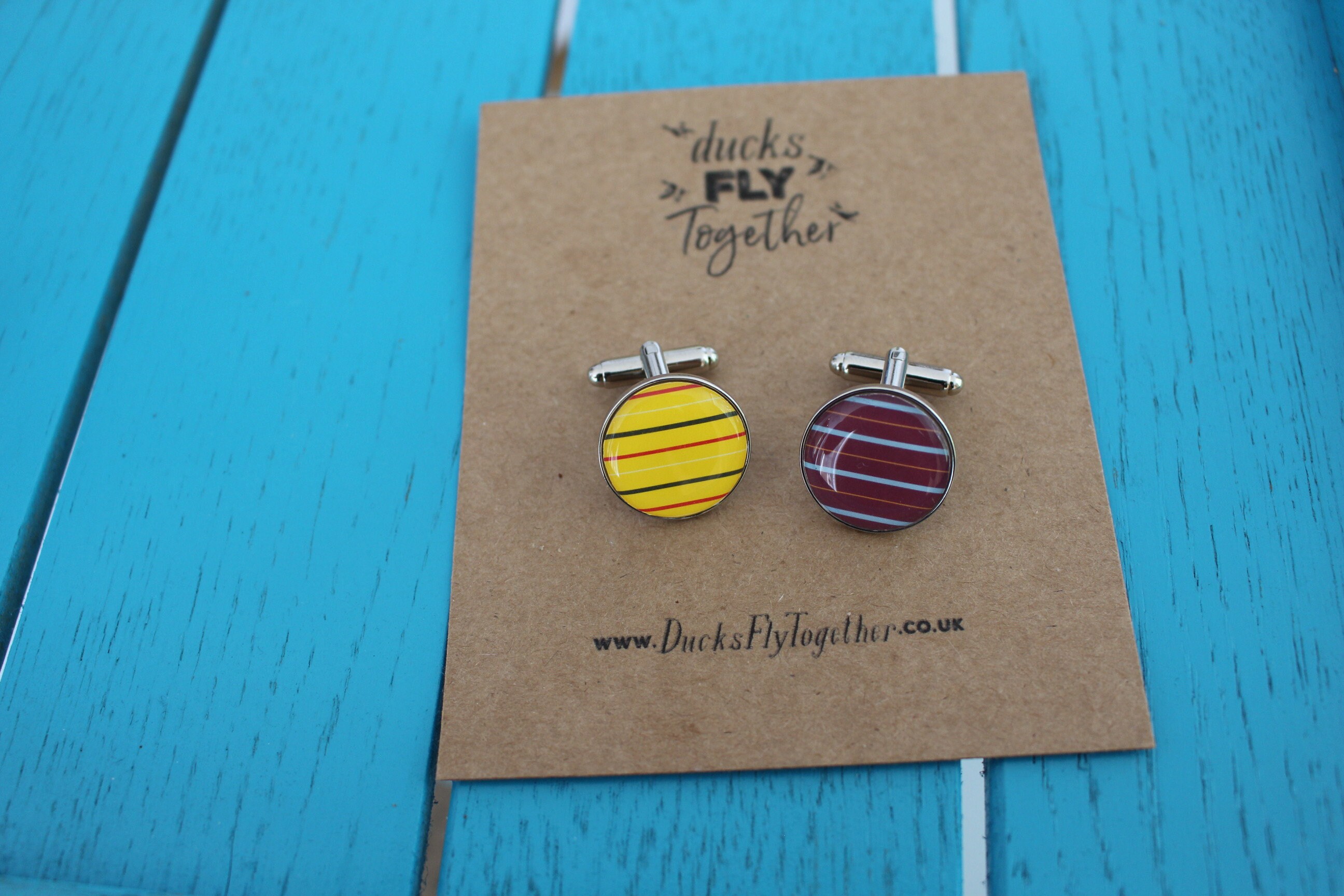 Football Team Colours Cufflinks. Man United. Man City. Spurs. | Etsy