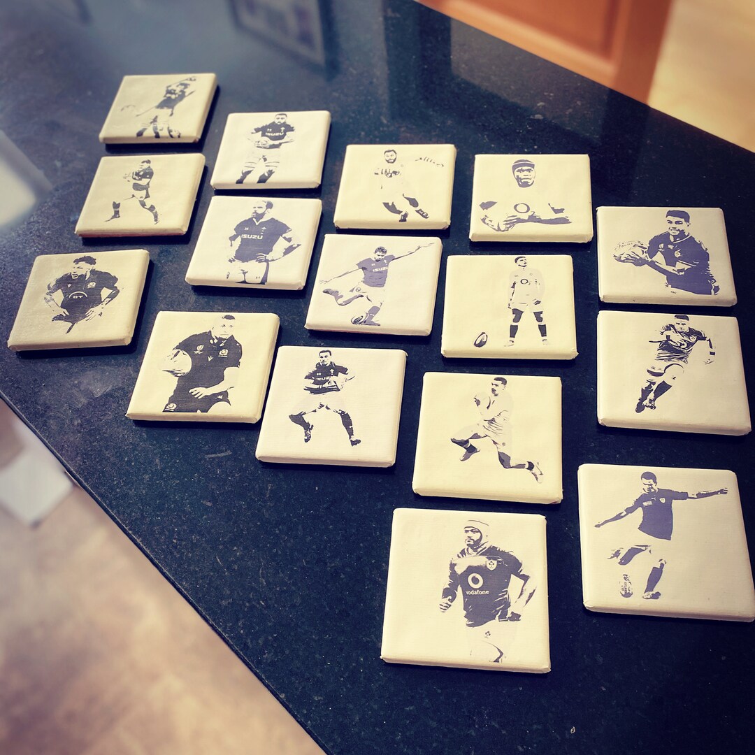 Six Nations Rugby Gift Coasters. Home Bar. Beer Mats. England - Etsy