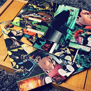 Upcycled Comic Book Placemats Set. Superhero Dinner Mats. Vintage ...