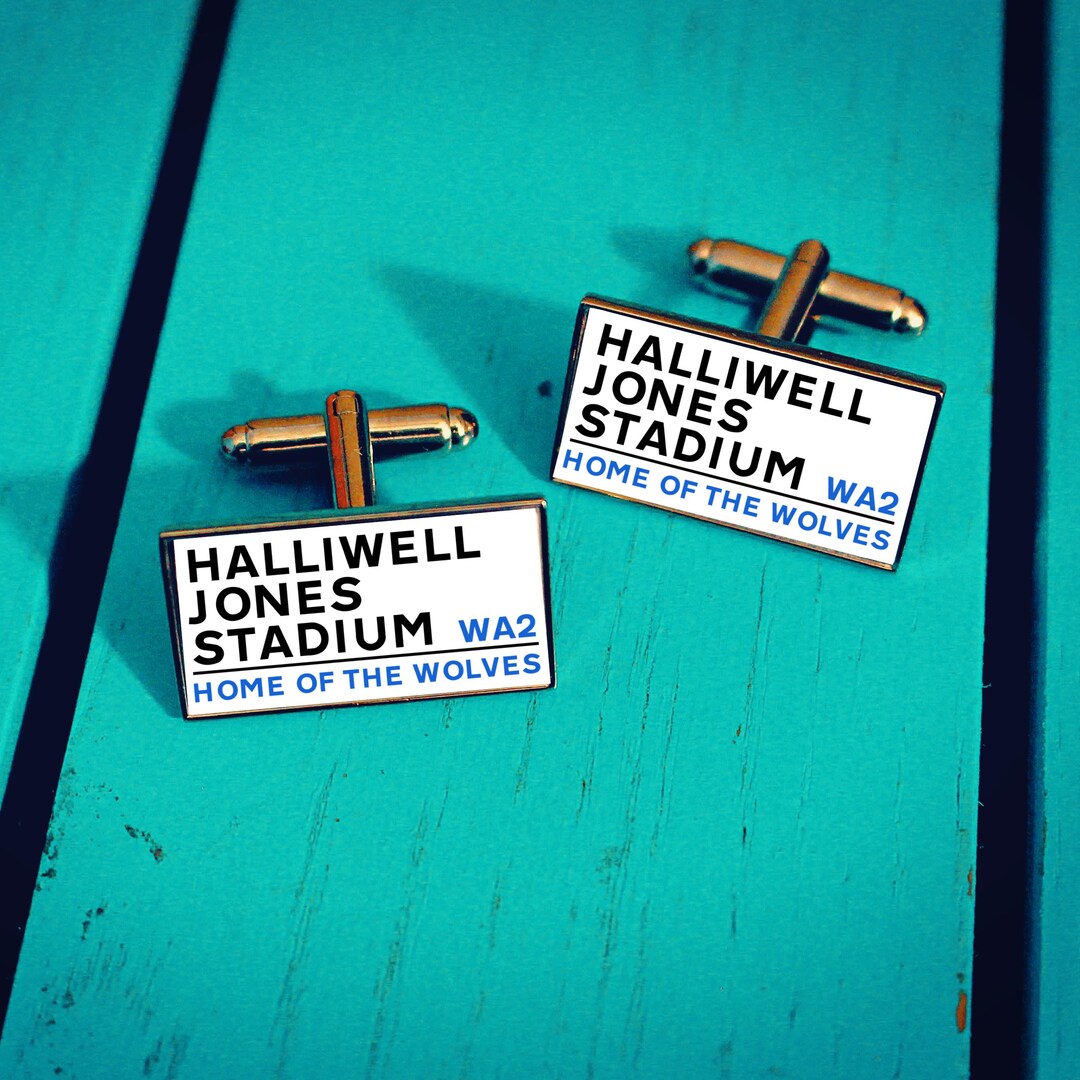 Warrington Wolves Rugby League Stadium Cufflinks. Halliwell Jones ...