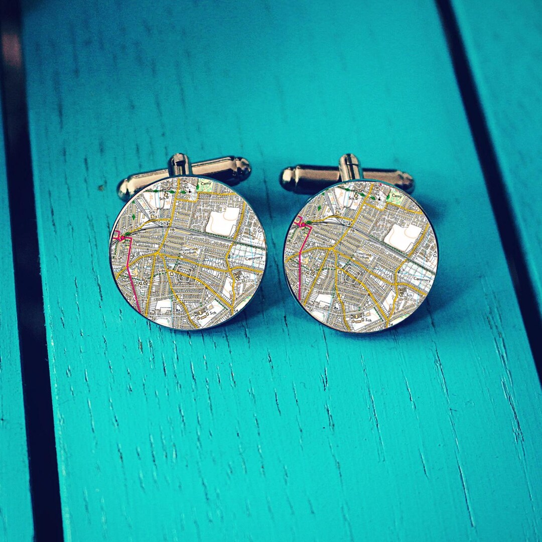 Gillingham Football Stadium Map Cufflinks. Priestfield Stadium ...