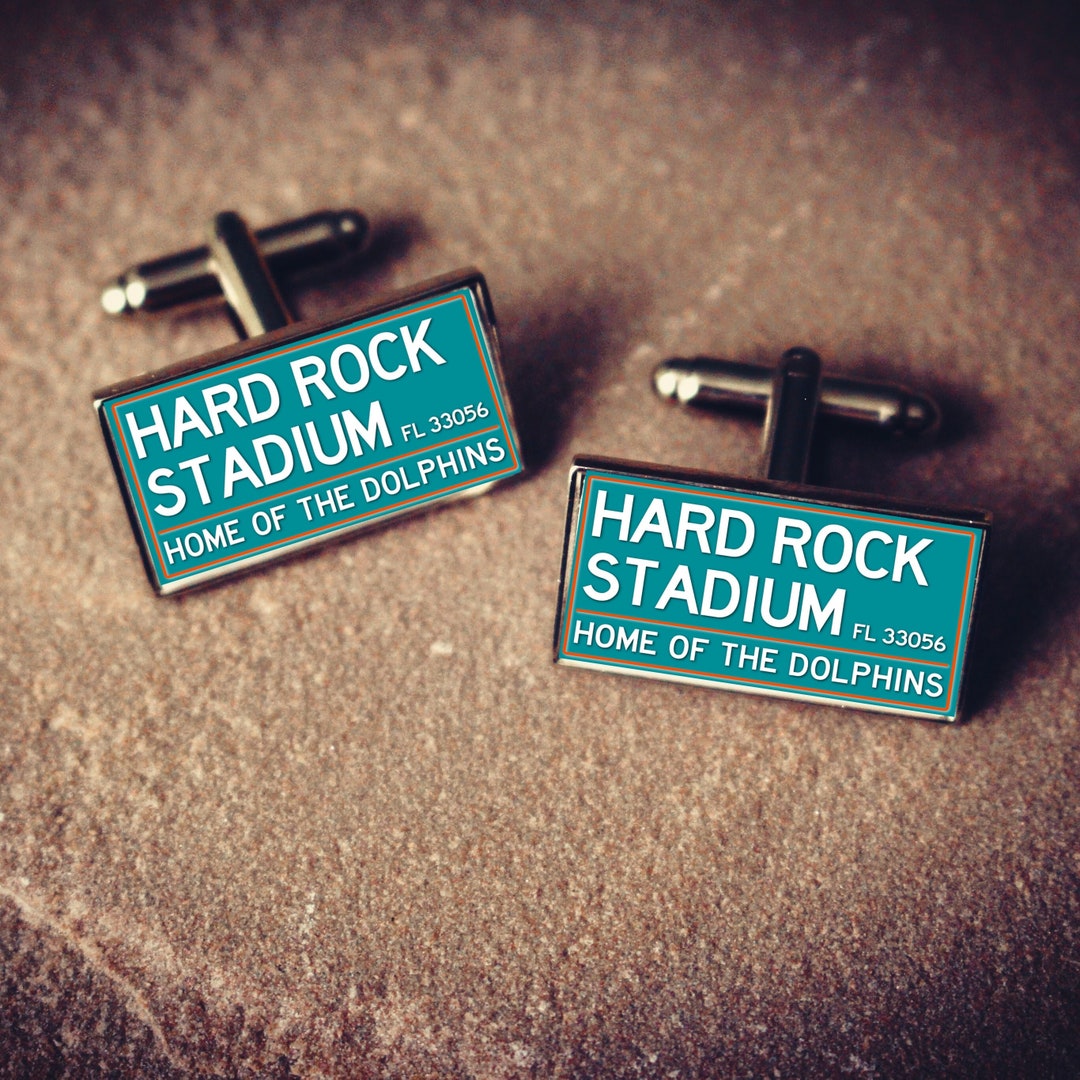 American Football Stadium Cufflinks - Miami Dolphins. Gift for Football ...