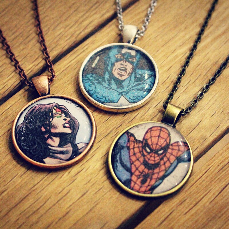 Superhero Necklace - Etsy