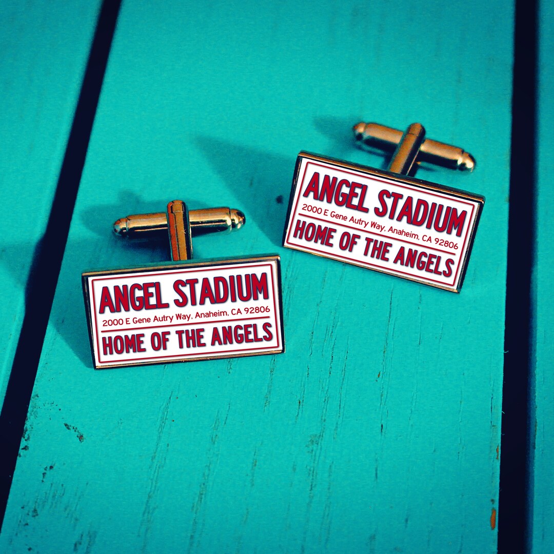 Baseball Stadium Cufflinks. Los Angeles Angels. Gift for Baseball Fan ...