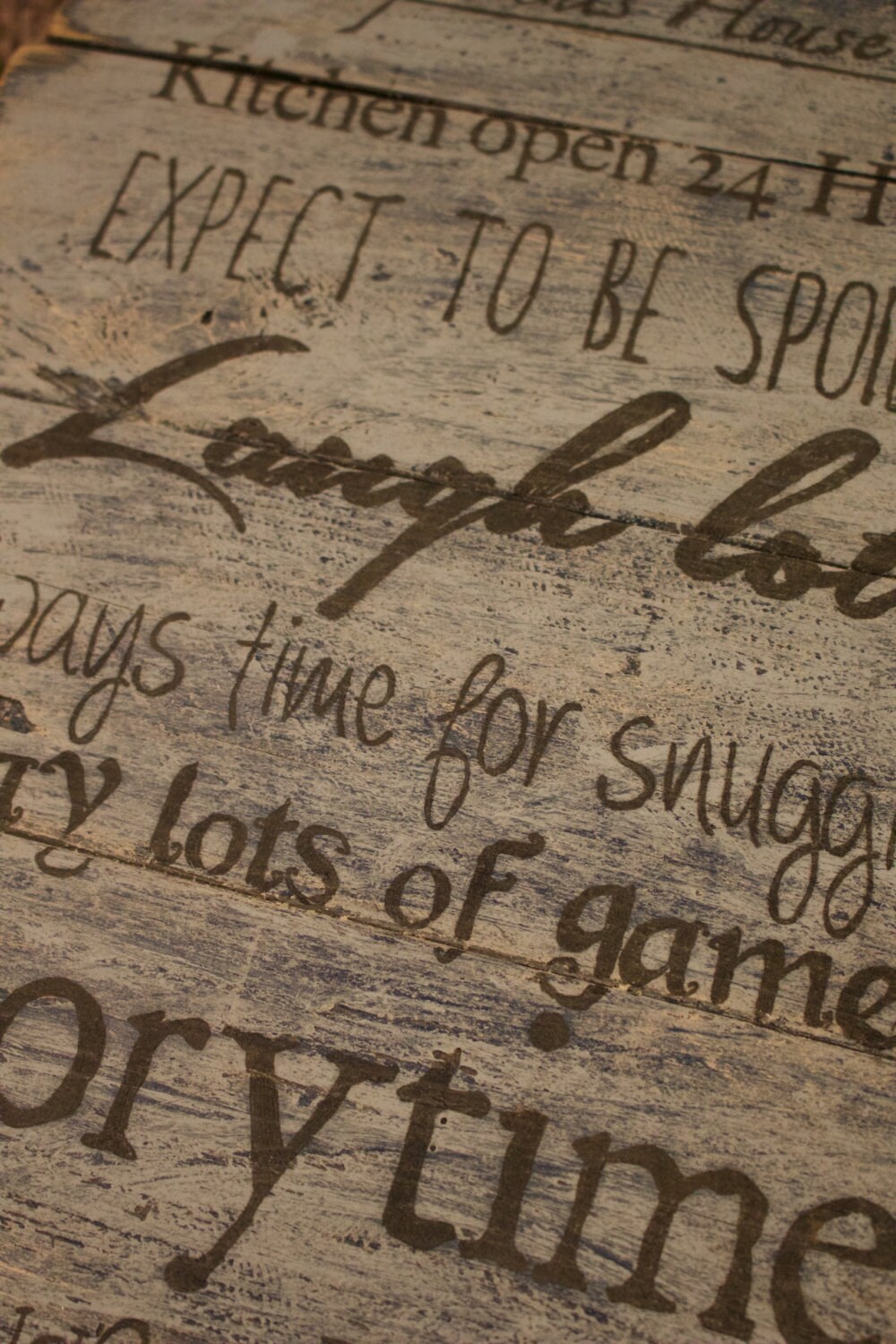 Rustic 'grandparents House Rules' Sign Fun | Etsy