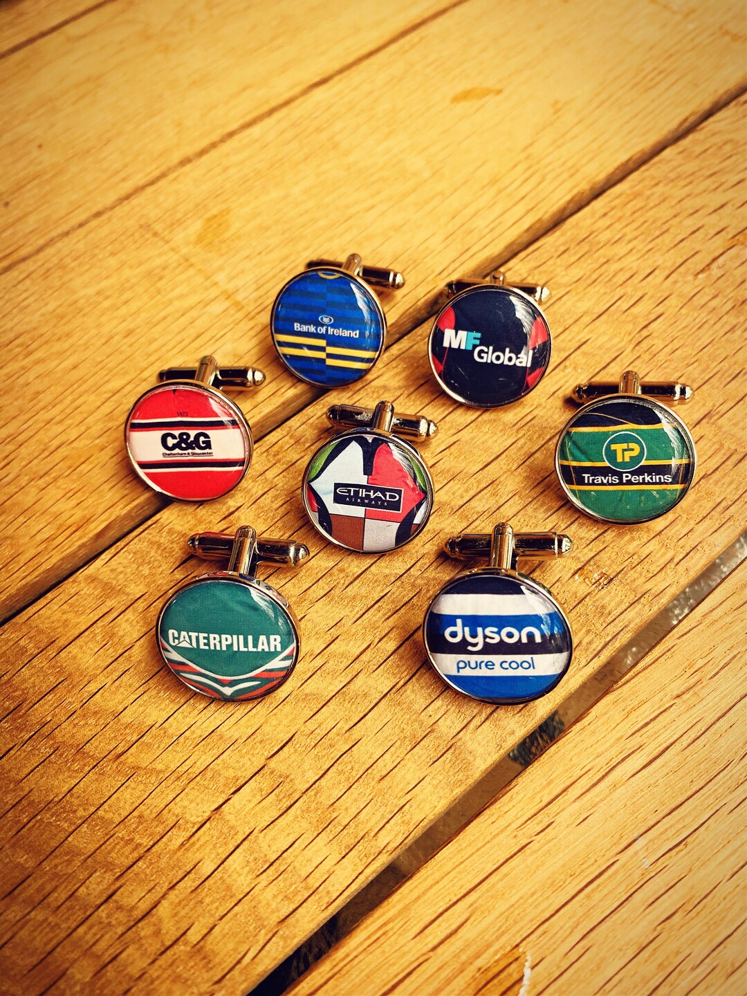 Retro Rugby Shirt Cufflinks. Vintage Rugby Kit Gift. 80s 90's Rugby Fan ...