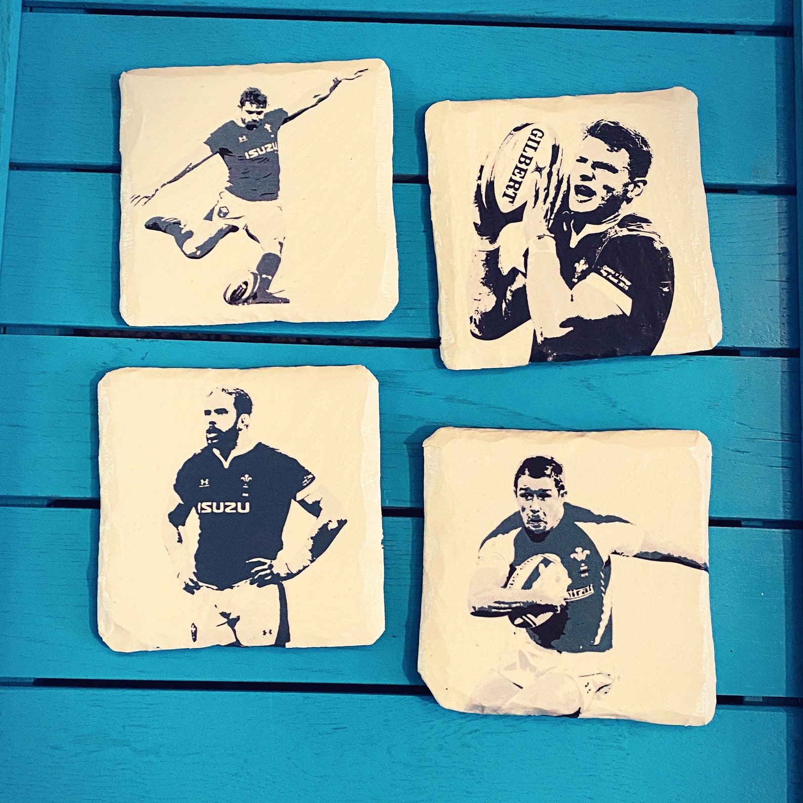 Six Nations Rugby Gift Coasters. Home Bar. Beer Mats. England | Etsy