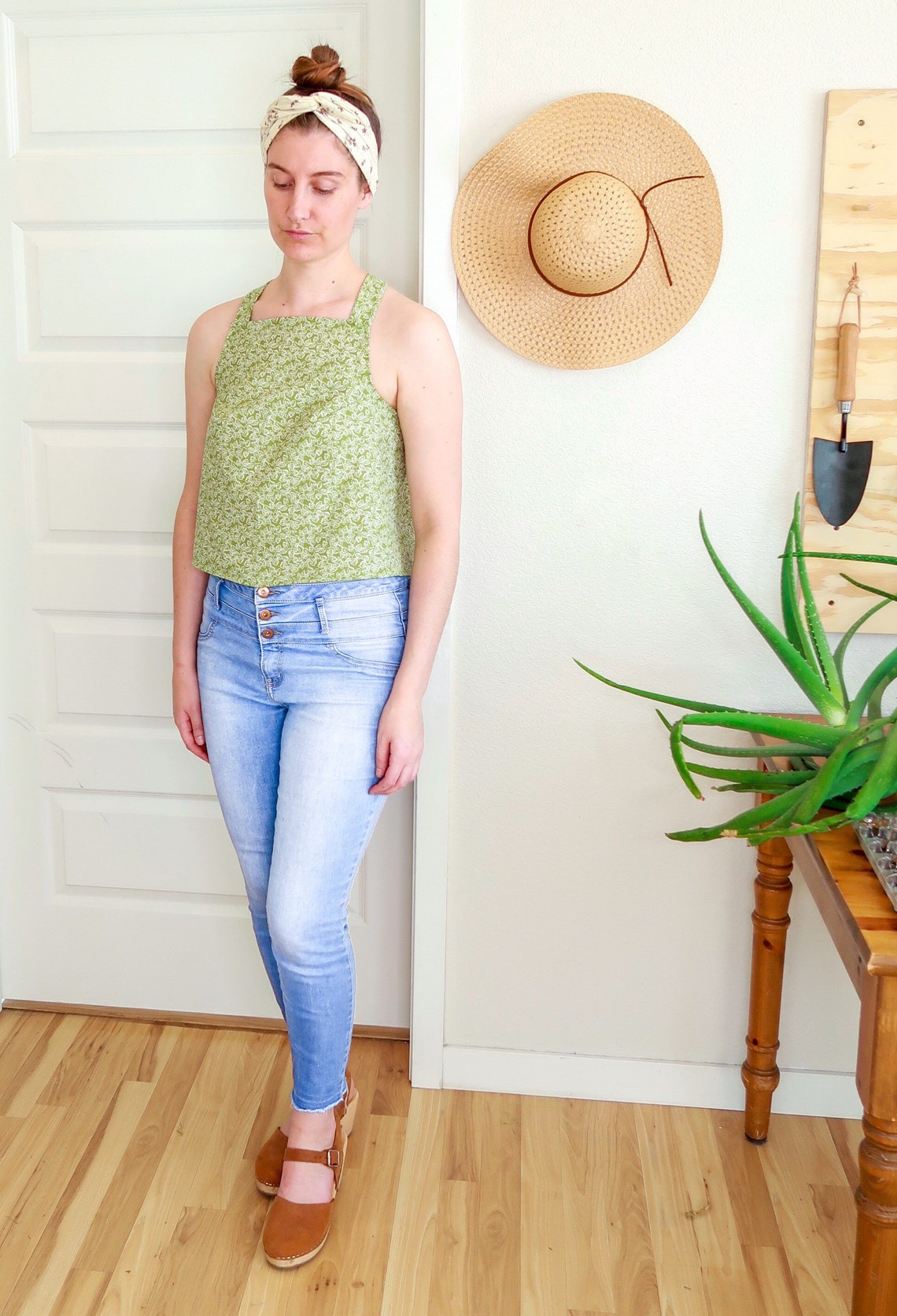 Womans Cross Back Apron Tank Top PDF Sewing Pattern | Etsy