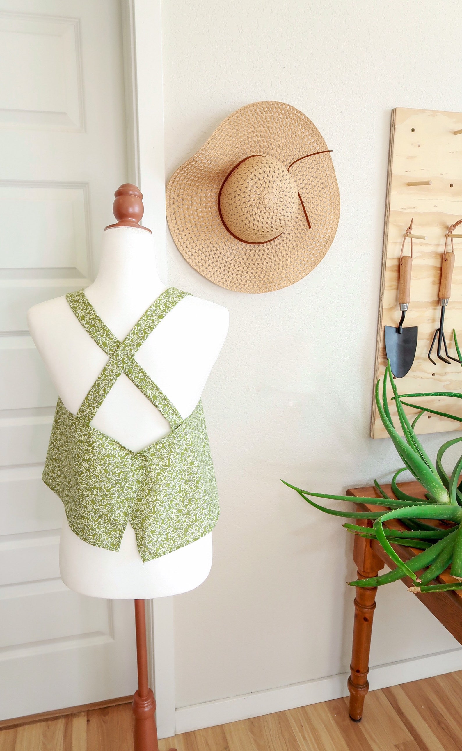 Womans Cross Back Apron Tank Top PDF Sewing Pattern - Etsy