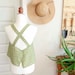 Woman’s Cross Back Apron Tank Top PDF Sewing Pattern - Etsy