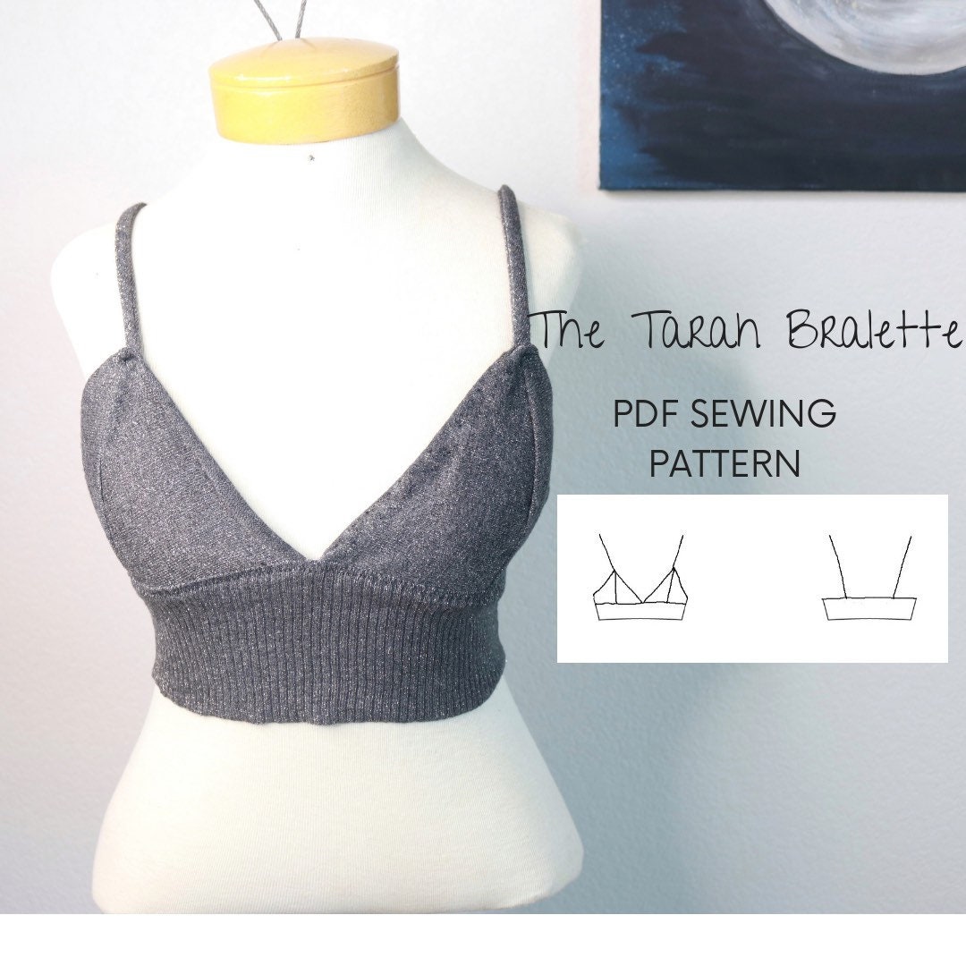 The Tarah Triangle Bralette PDF Sewing Pattern - Etsy