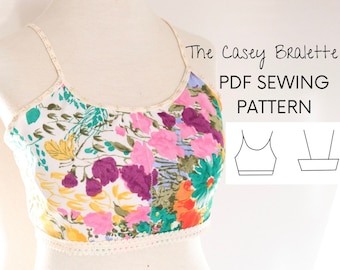 The Tarah Triangle Bralette PDF Sewing Pattern - Etsy