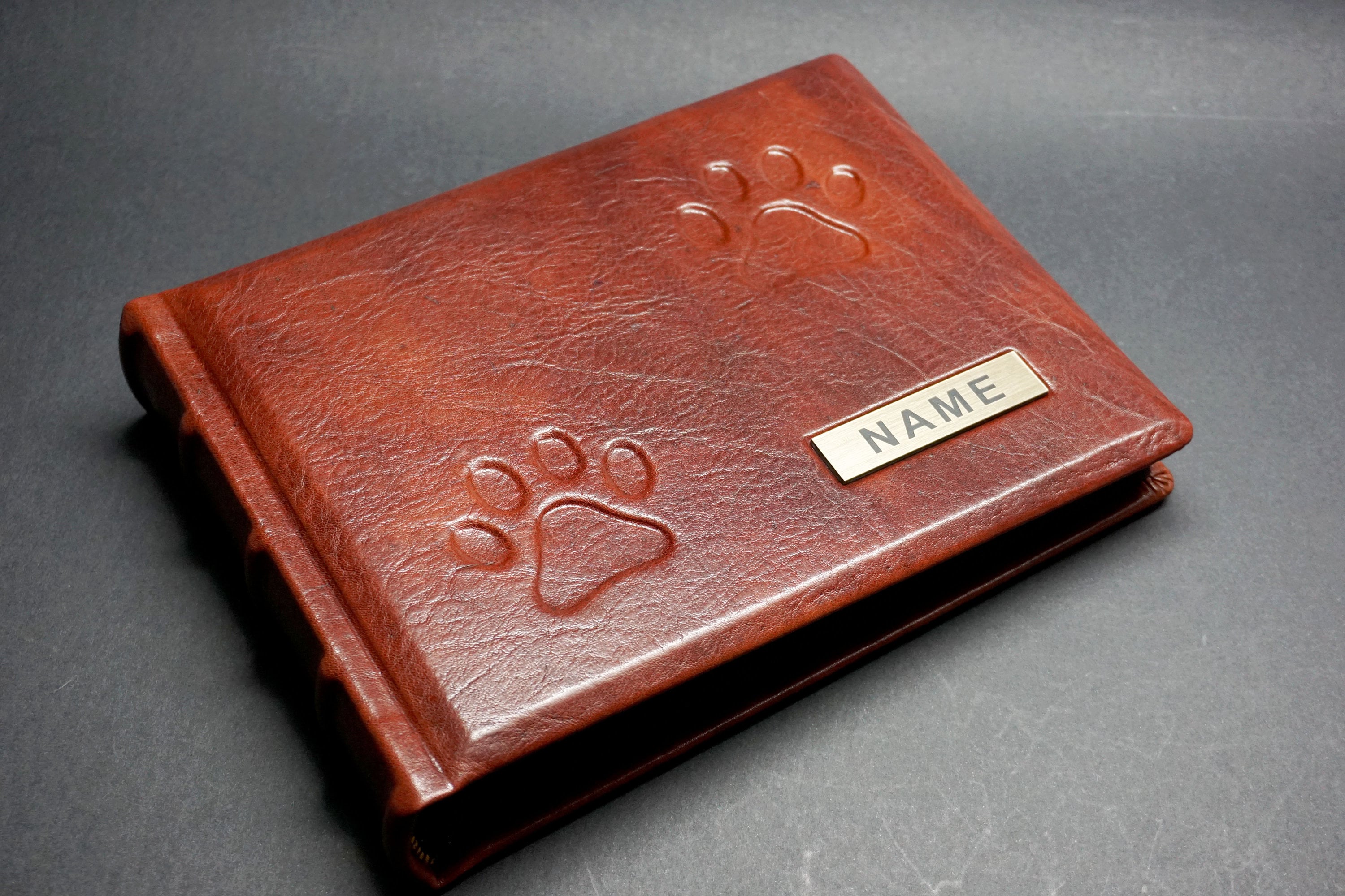 Personalized Pet Mini Photo Album, Leather Pet Photo Album, Mini Photo ...