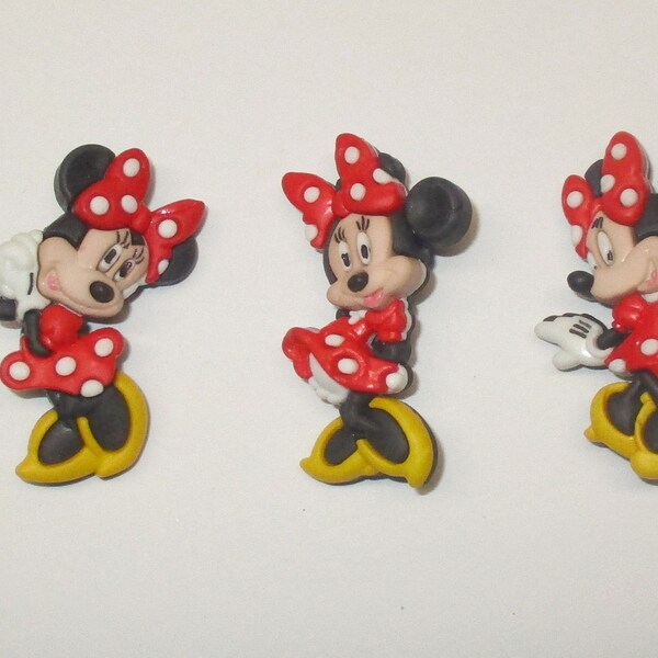 Minnie Mouse Buttons for Sewing - Etsy