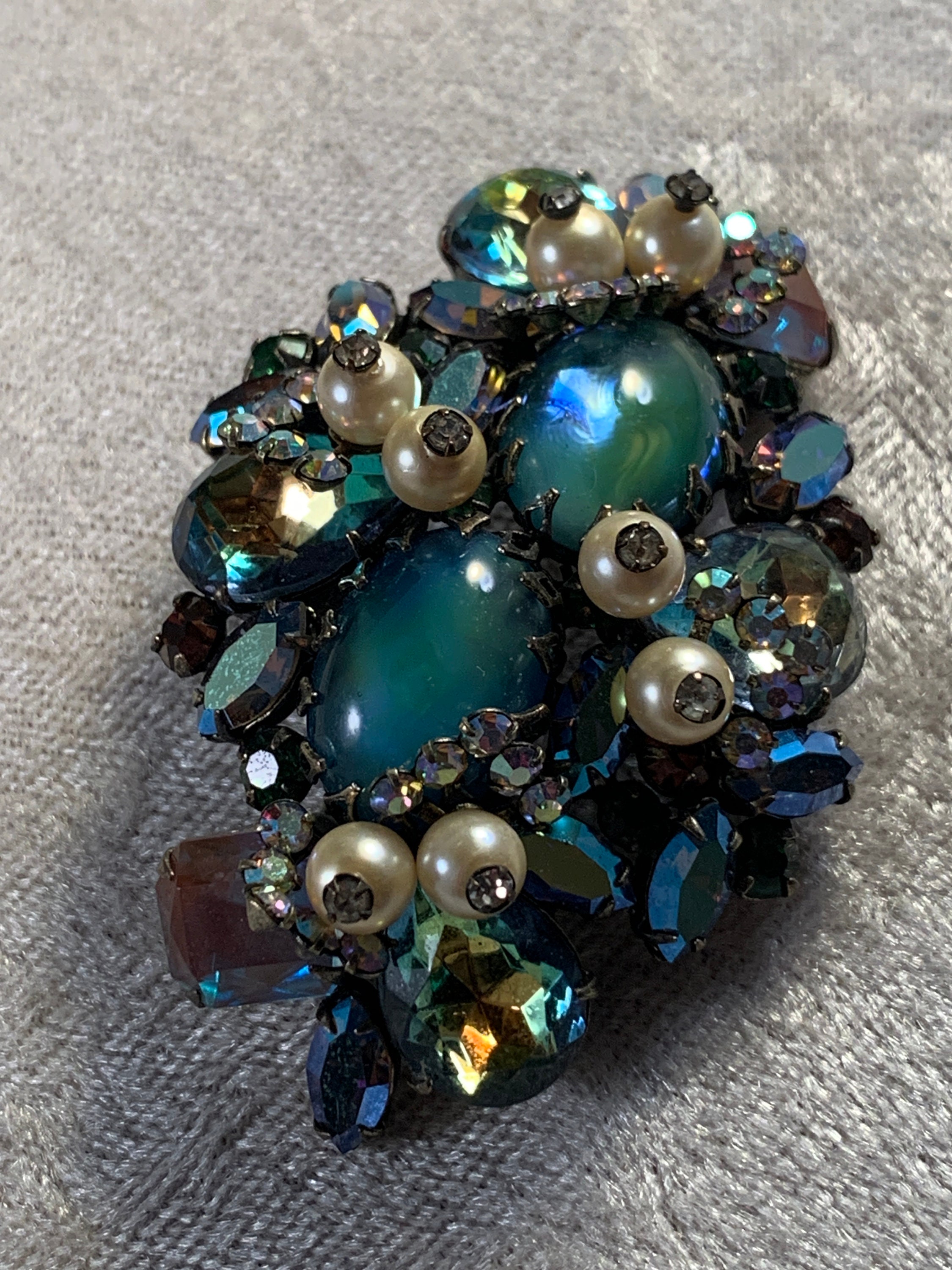 RARE & STUNNING Saphiret Hobe Bracelet and Brooch Set Excellent Vintage ...