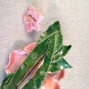 SPECTACULAR Hobé Demi Parure With Earrings and Huge Porcelain Brooch ...