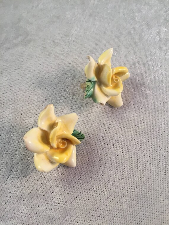 Exquisite Hobé Porcelain Demi in BOX - Earrings and H… - Gem