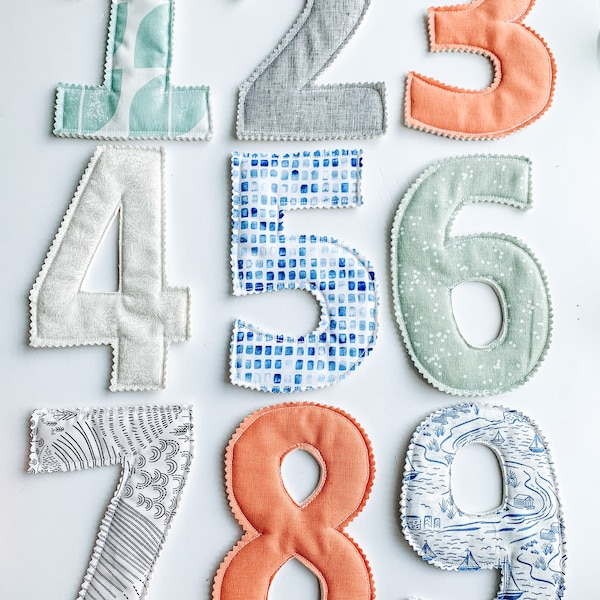 Fabric Numbers - Etsy