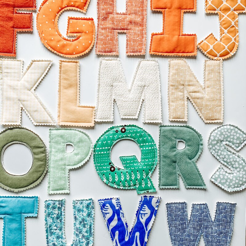 Fabric Letters - Etsy