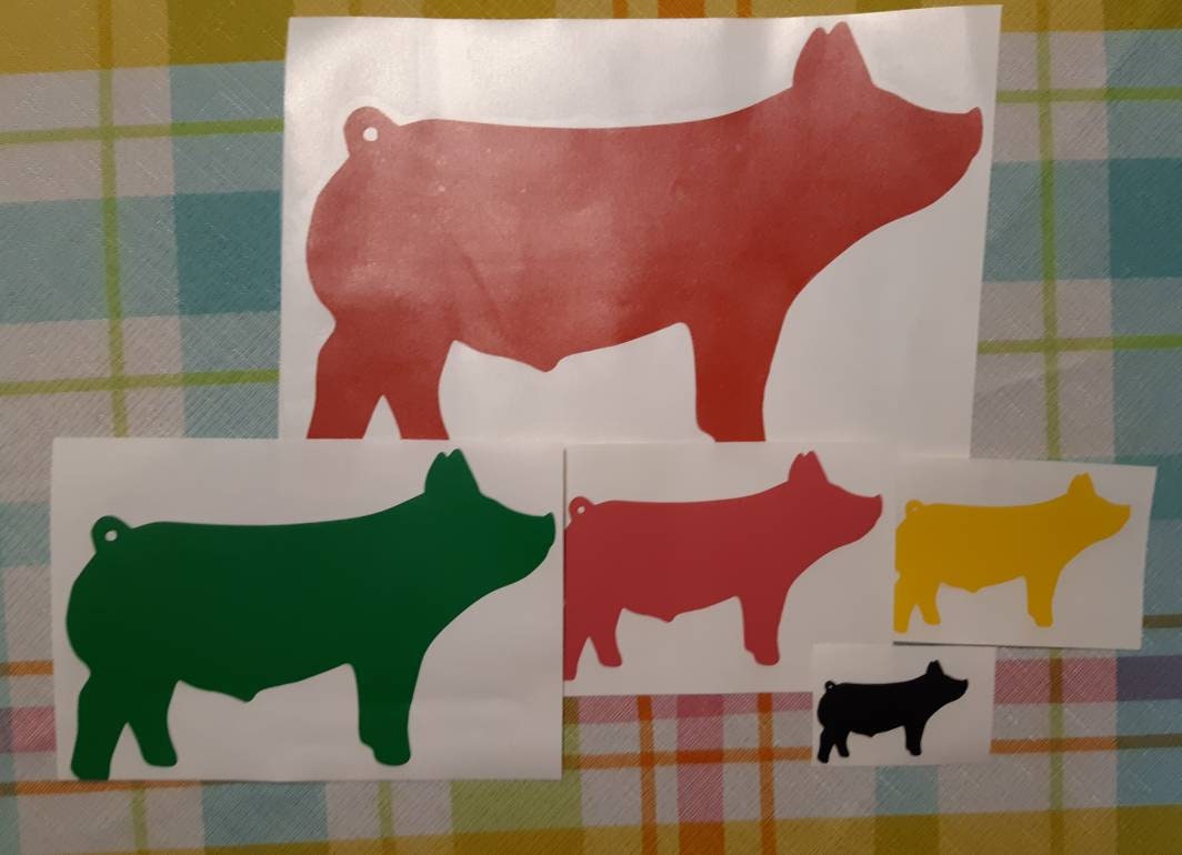 Show Pig Decal/sticker - Etsy