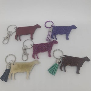 Dairy Cow Custom Keychain - Etsy