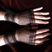 Lace Mittens. Civil War Era. Hand Made Silk Mittens or Fingerless ...