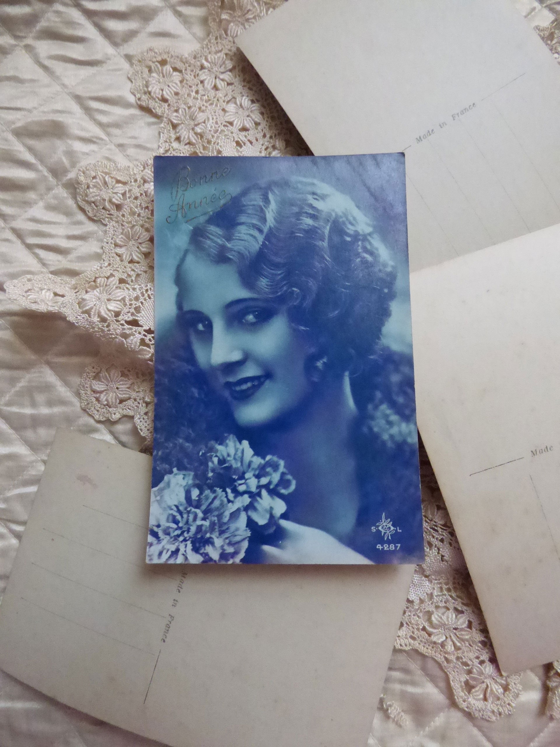 4 Original Vintage Postcards 1920s Flappers Antique Postcards ...