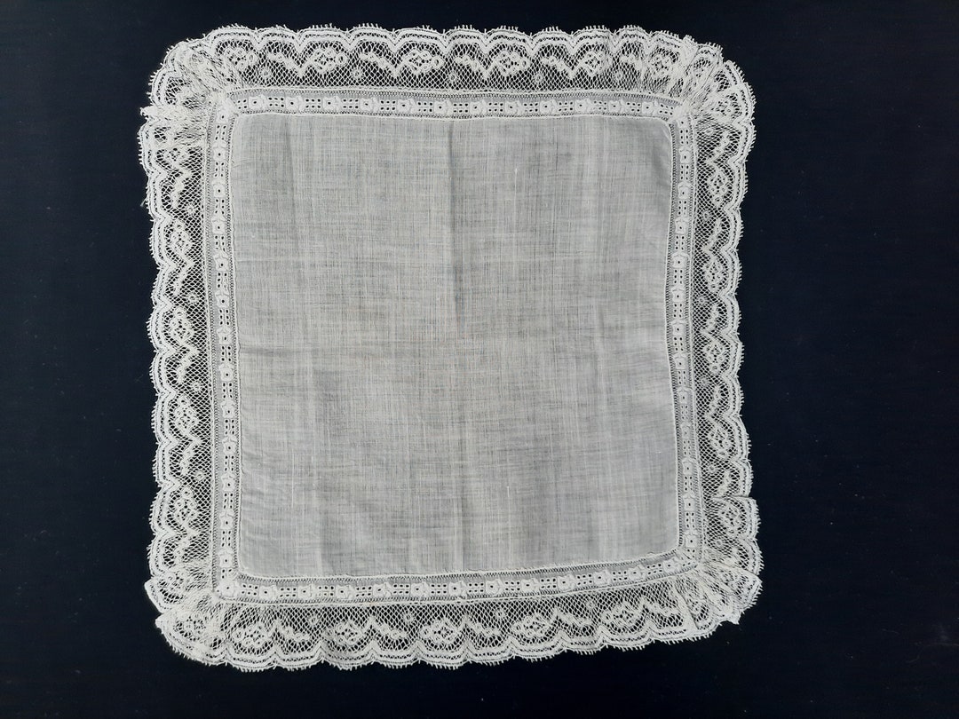 Antique Lace Handkerchief. 1900 Beautiful Antique Handkerchief Antique ...