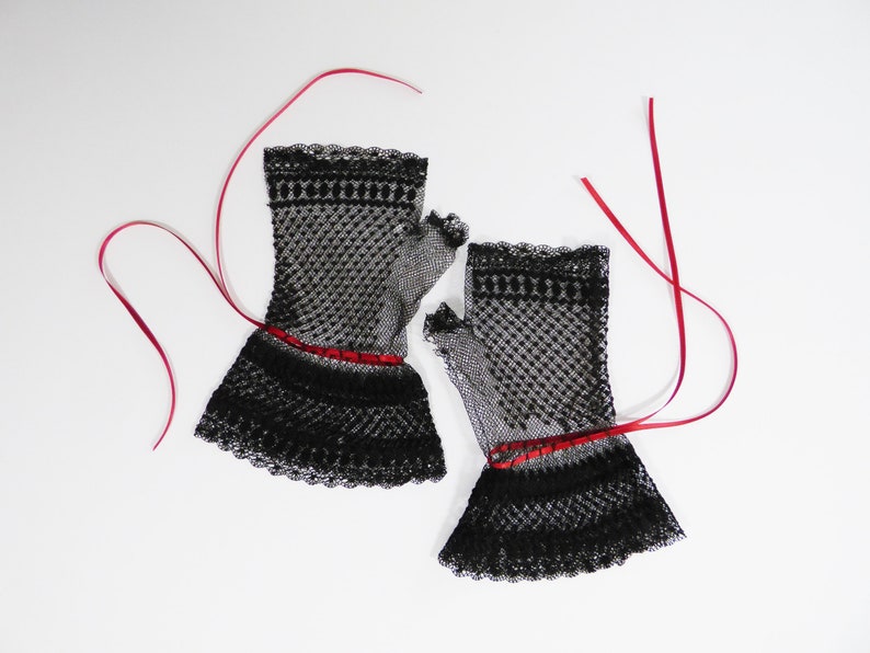 Lace Mittens. Civil War Era. Hand Made Silk Mittens or - Etsy