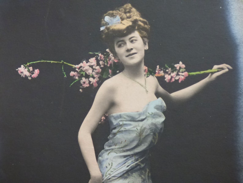 Antique French Actresses Postcards – La Belle Epoque Nymph Costume ...
