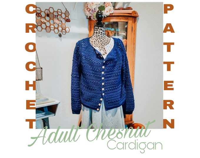 Tweed Cardigan Crochet Pattern - Etsy Canada