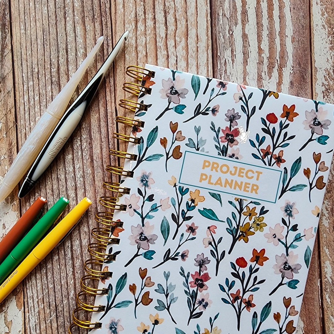 Project Planner, Crochet Notebook, Crochet Stationery, Yarn Notebook ...