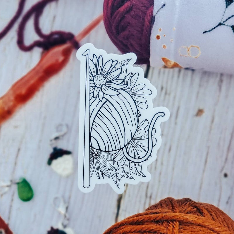 Knitting Vinyl Decal - Etsy