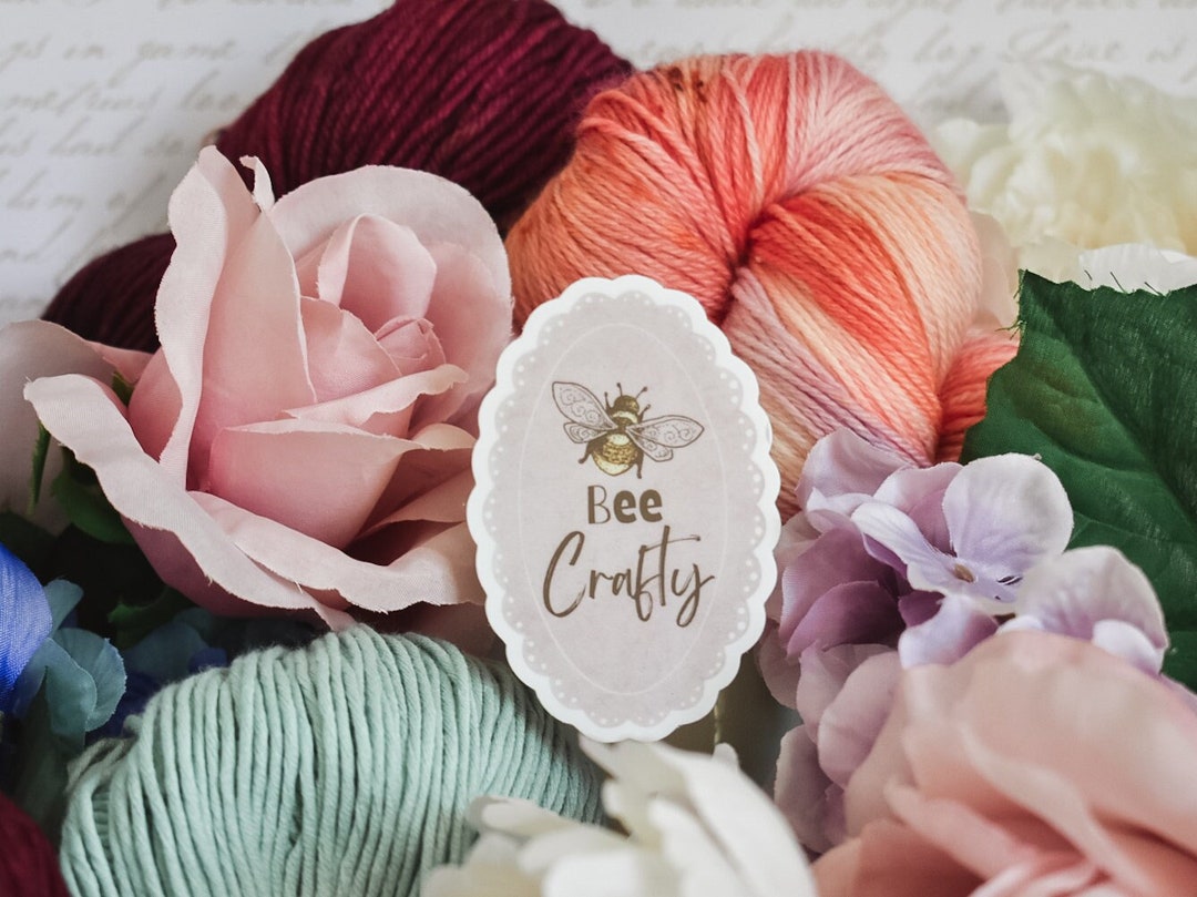 Sticker, Crochet Stickers, Crochet Hook Sticker, Bee Sticker, Crochet ...