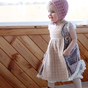 Crochet Pattern Pinafore, Crochet Pinafore Pattern, Crochet Apron ...
