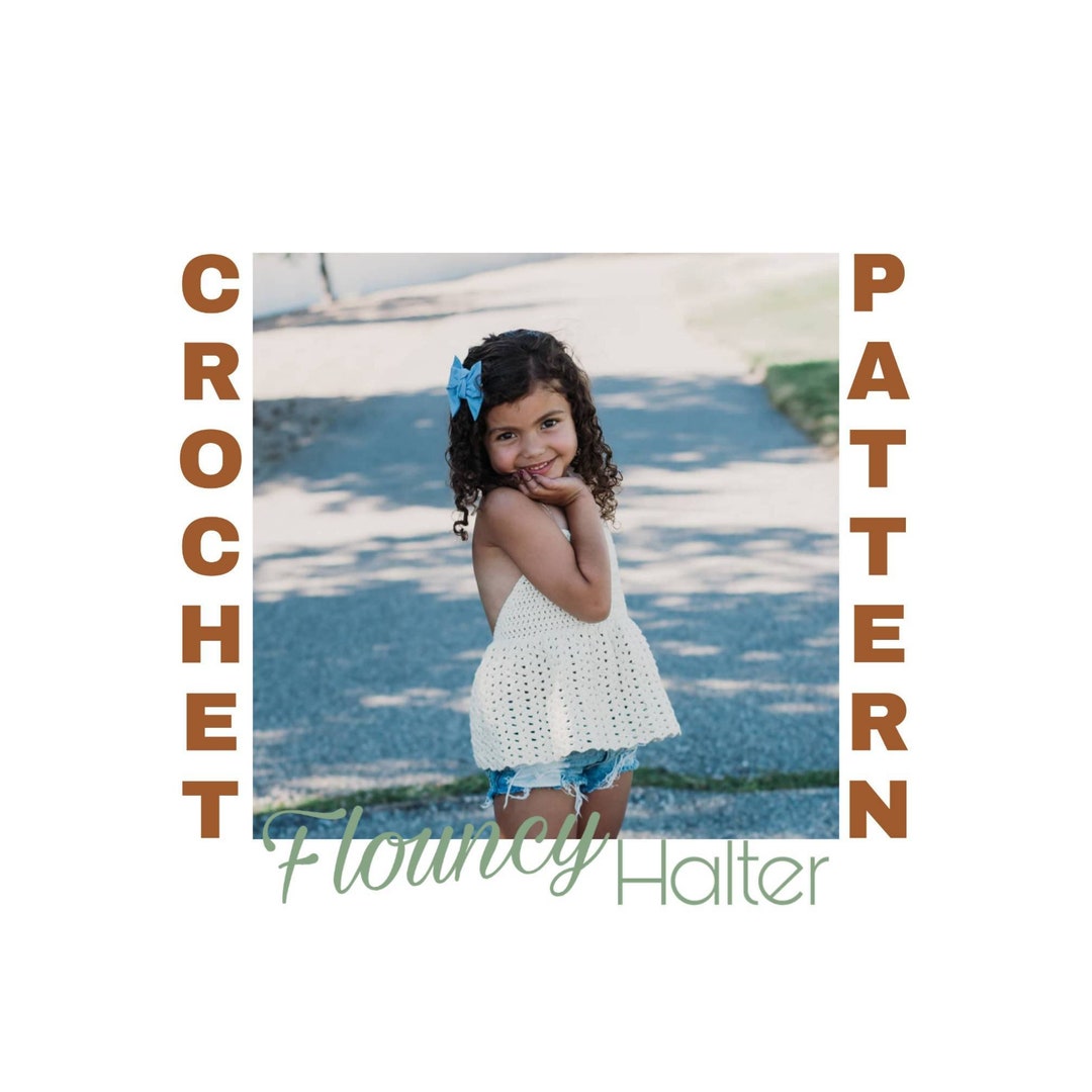Halter Top Crochet Pattern, Girls Crochet Halter Pattern, Crochet ...