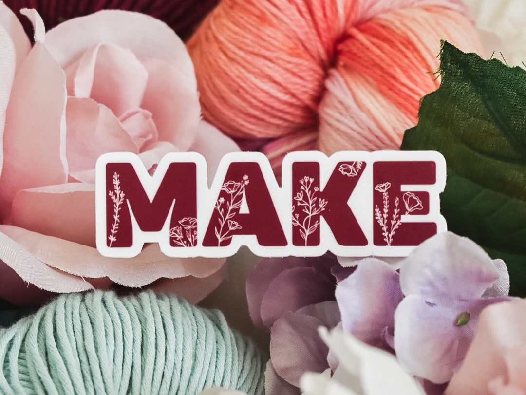 Yarn Sticker, Crochet Sticker, Knit Sticker, Knitters Laptop Decal ...