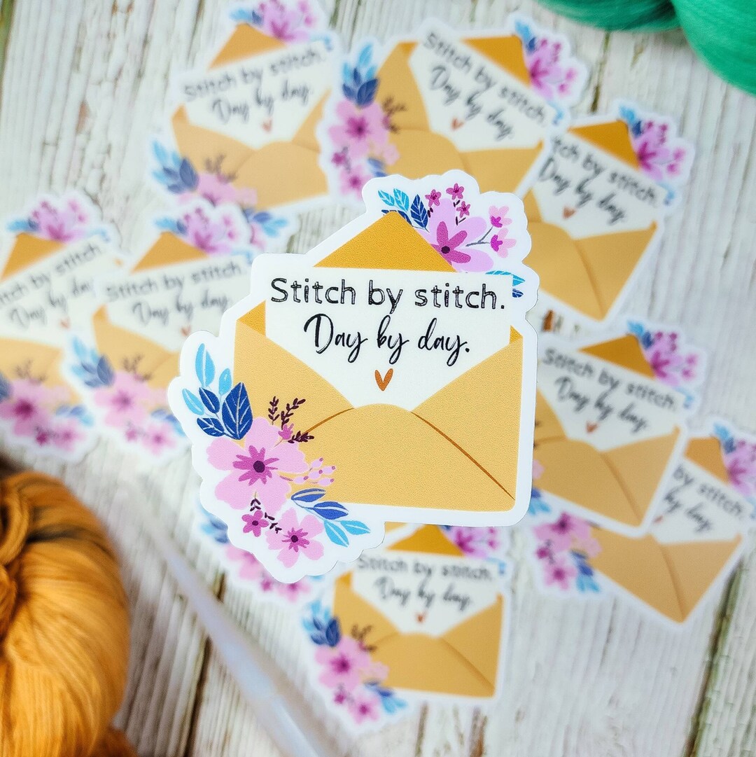 Sticker, Crochet Stickers, Knit Sticker, Flower Crochet Sticker ...