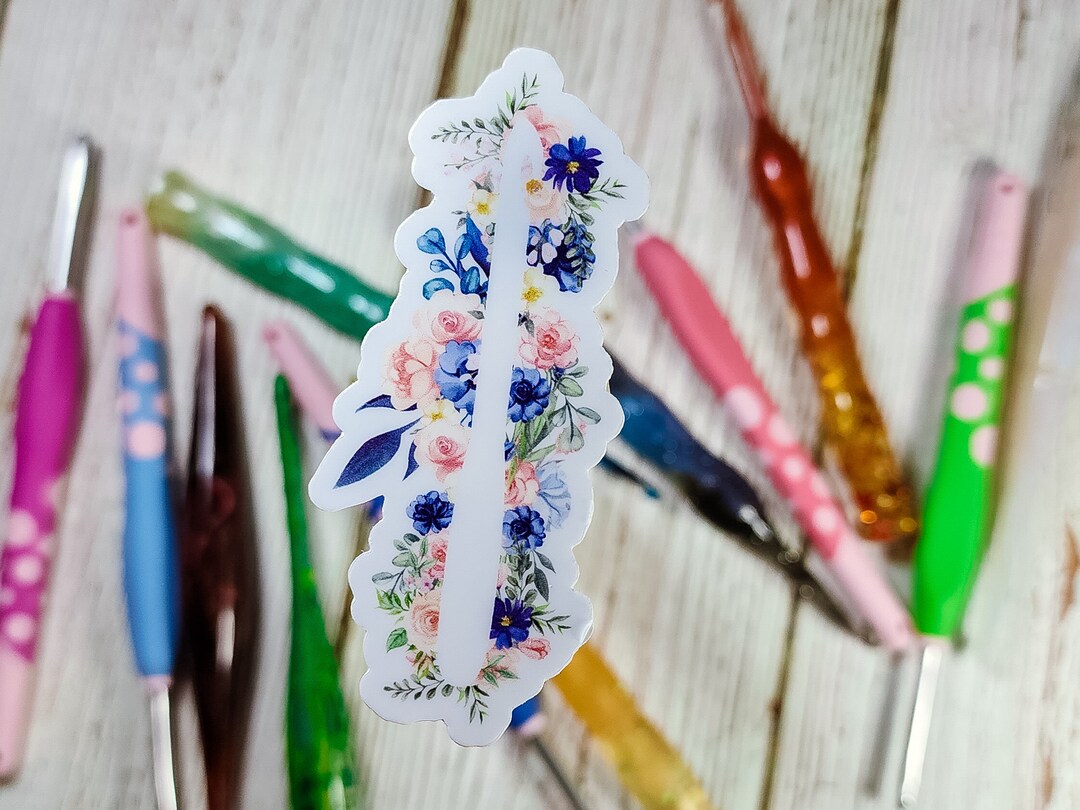 Sticker, Crochet Stickers, Knit Sticker, Flower Crochet Sticker ...