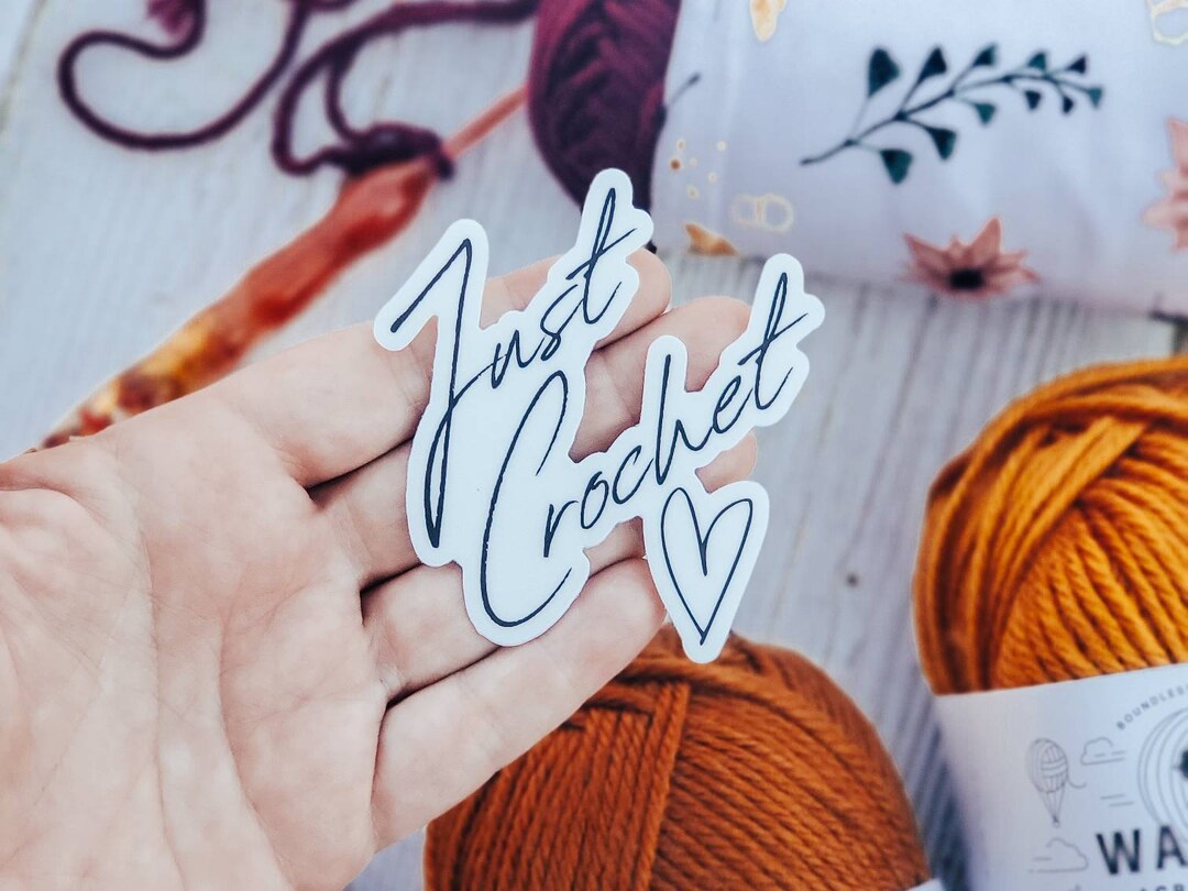 Crochet Stickers, Laptop Decal, Craft Stickers, Water Bottle Decals ...