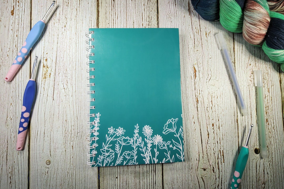 Notebook, Crochet Notebook, Crochet Stationery, Yarn Notebook, Project ...