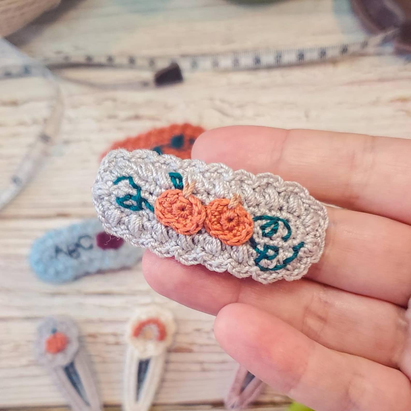 Crochet Hairclip Pattern Crochet Clip Pattern Hair Clip - Etsy