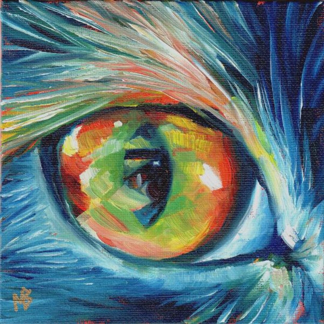 Cat Eye Painting - Etsy