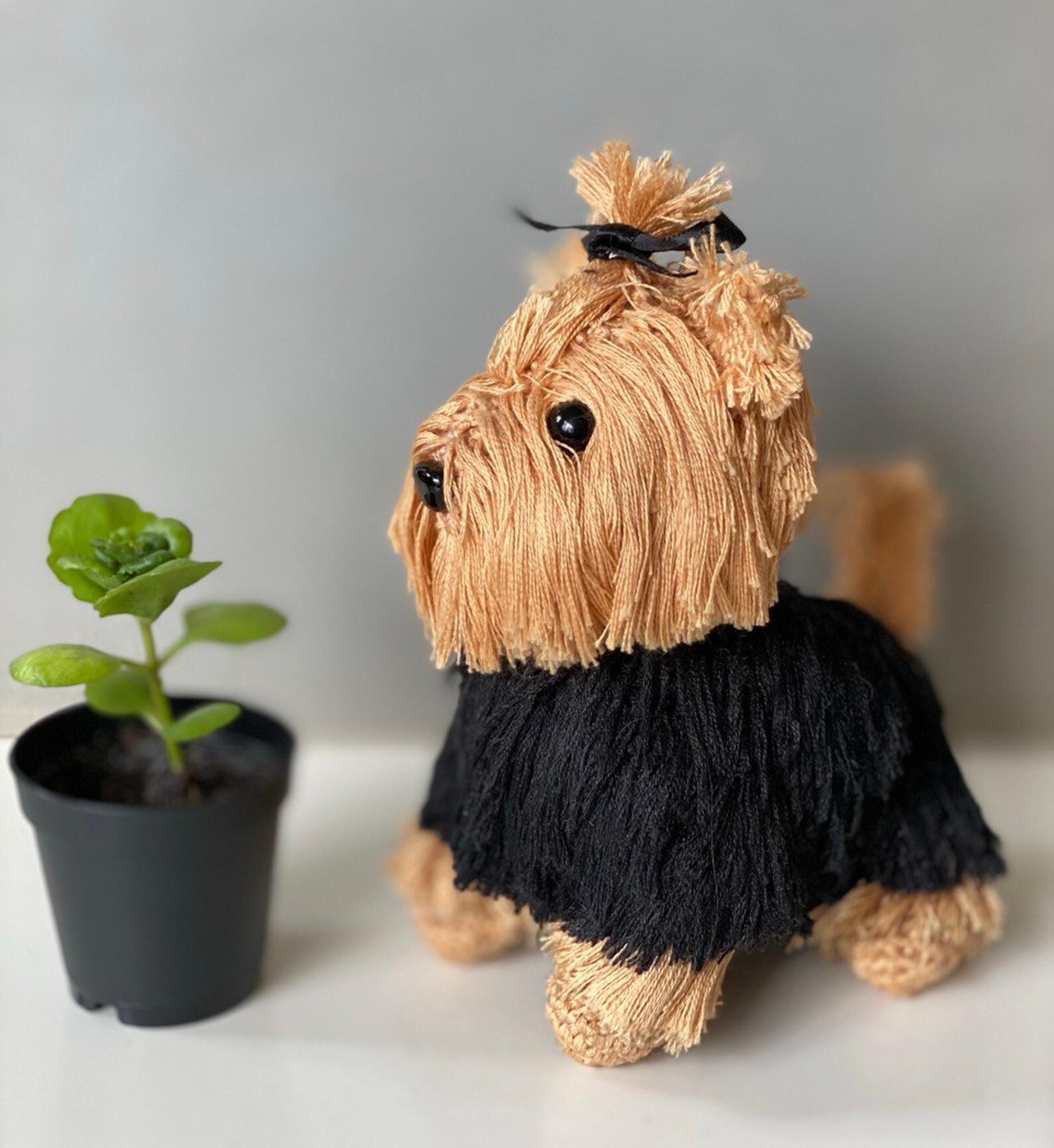 YORKIE Amigurumi Stuffed Dog, Crochet Dog, Amigurumi Animal, Crochet ...