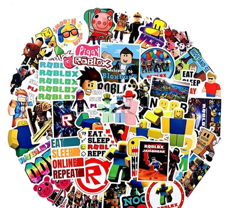 ROBLOX Stickers 50 pcs Sticker sets Laptop Water Bottle | Etsy