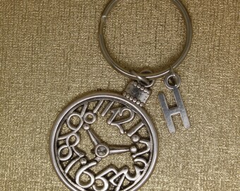 Clock keychain | Etsy