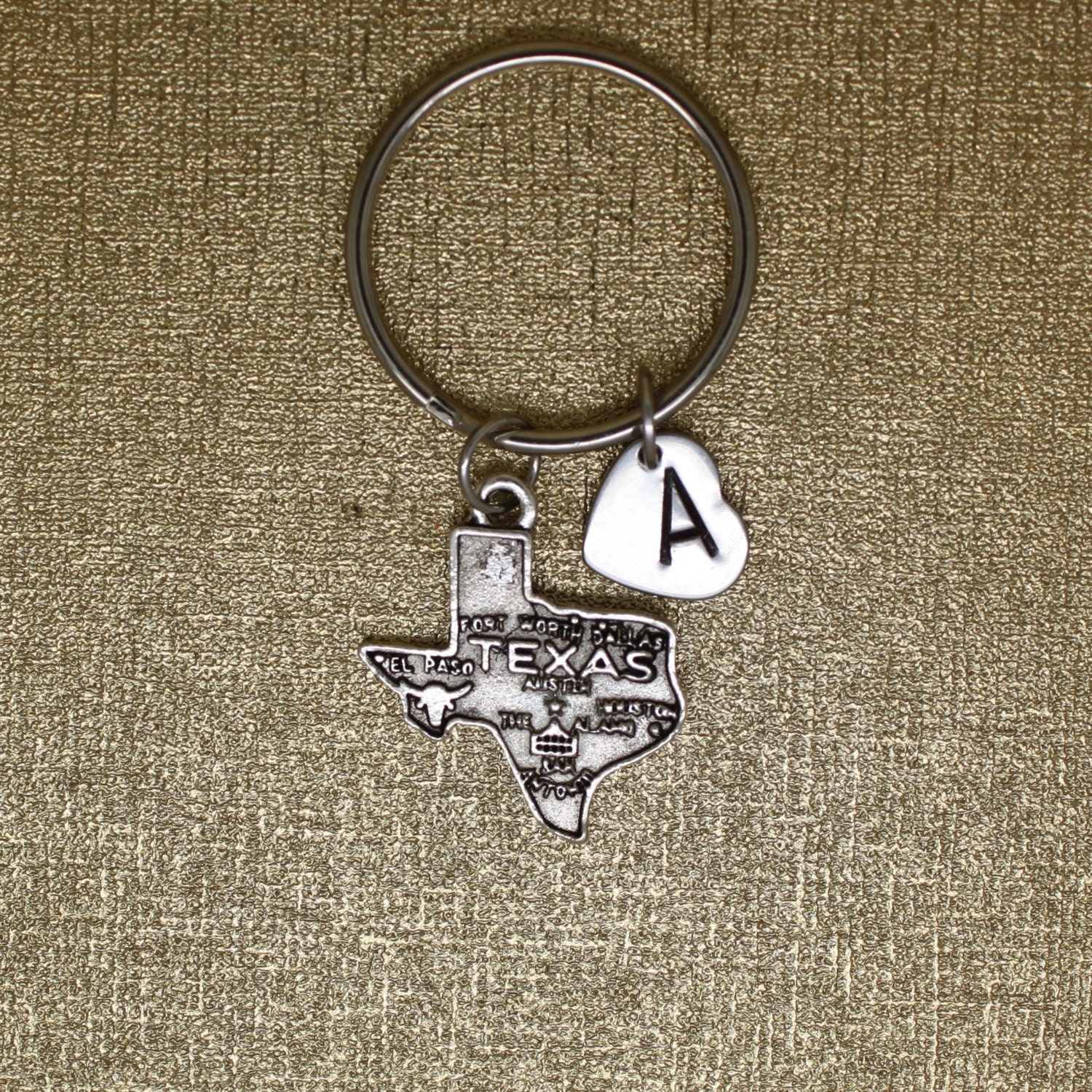 TEXAS State Keychain Austin Keychain the Lone Star State - Etsy